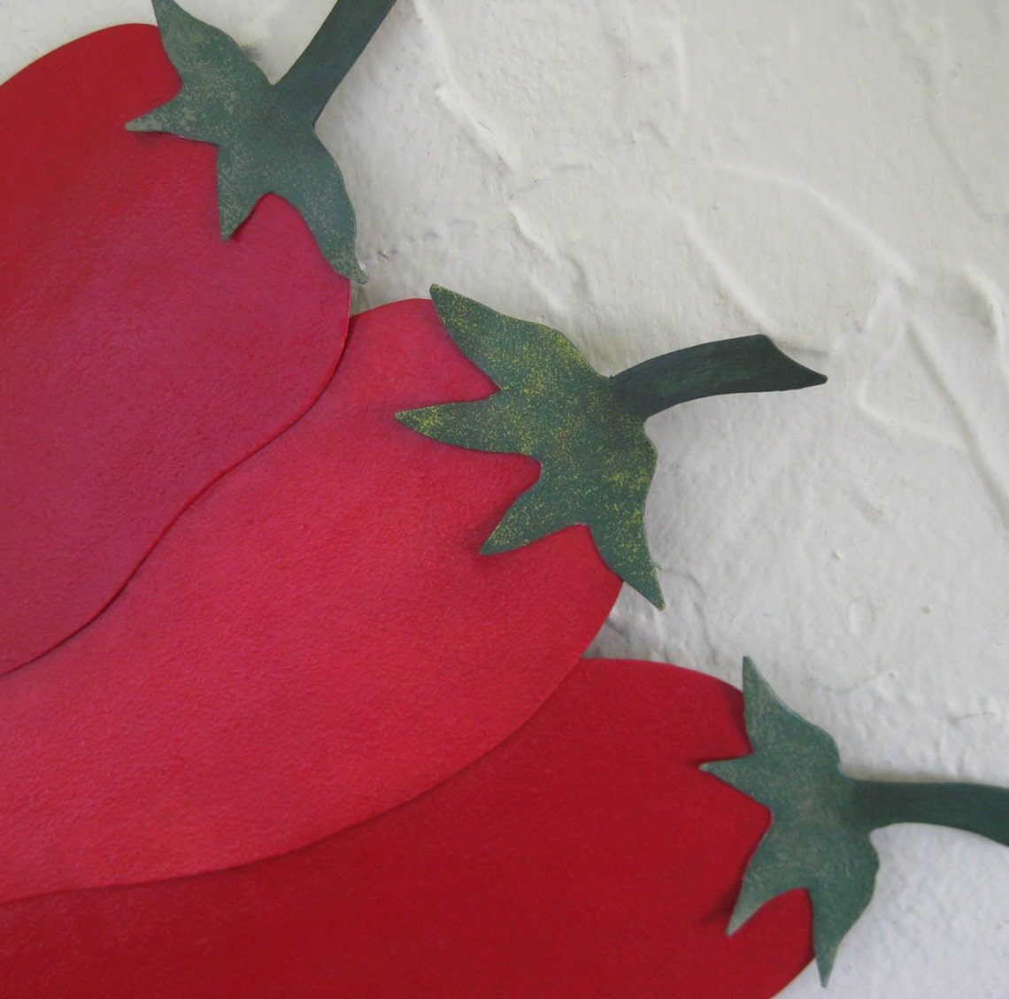 RED PEPPER ART Kitchen Decor Metal Wall Sculpture Recycled - Etsy