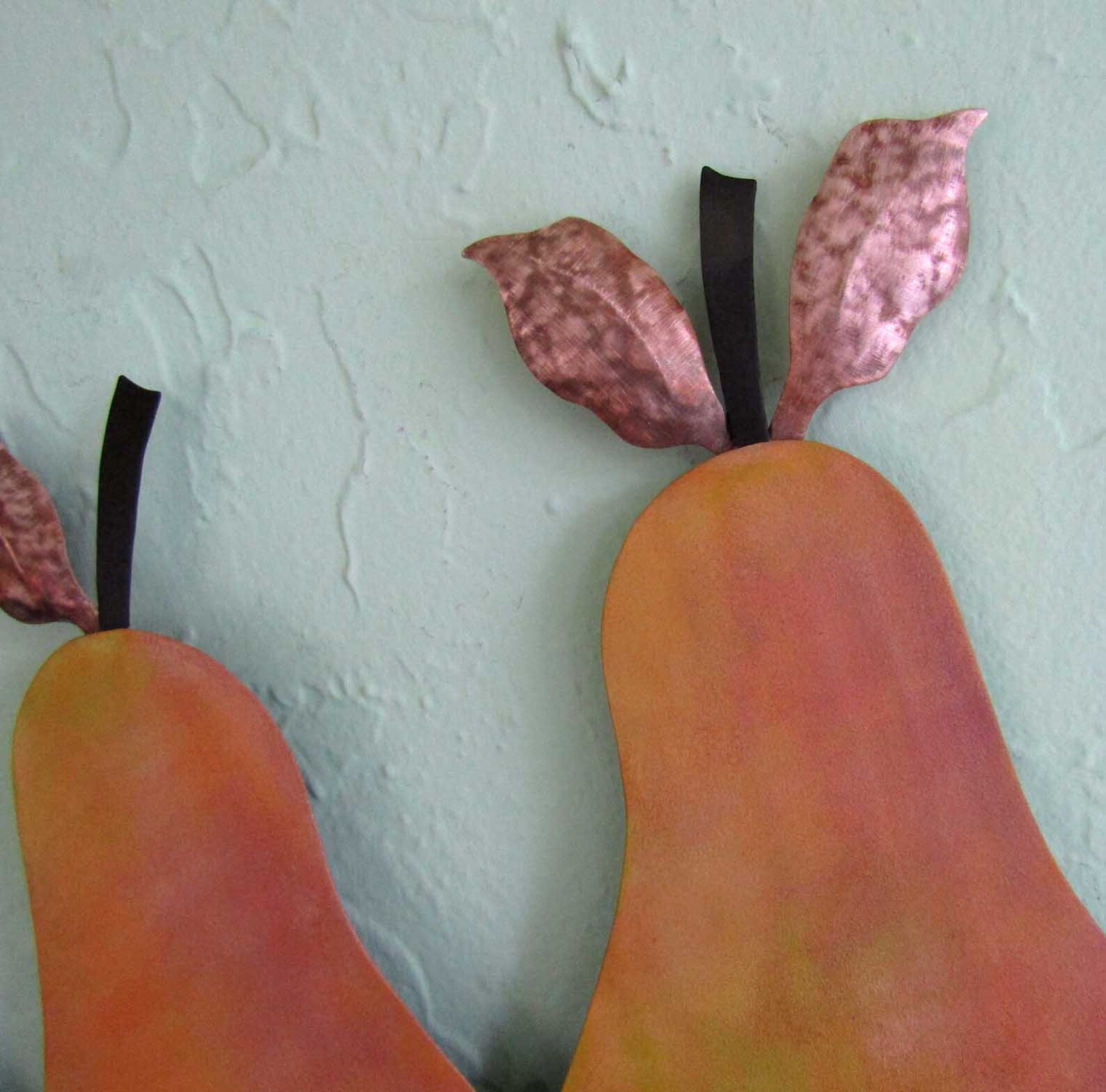 PEAR ART Metal Wall Trio Sculpture Kitchen Dining Room Pear | Etsy