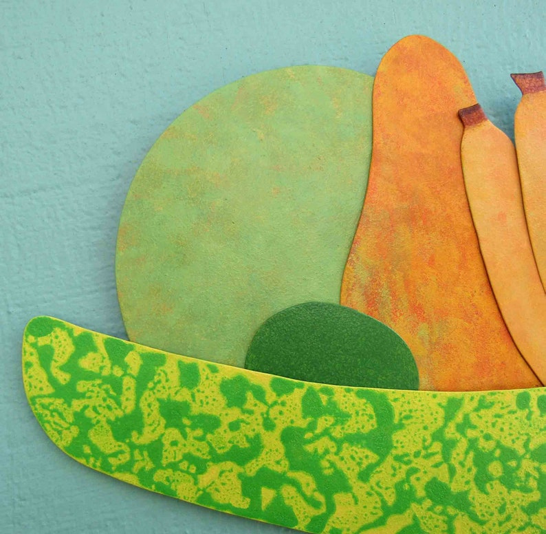 KITCHEN WALL ART Fruit Platter Large Wall Sculpture Metal Wall - Etsy