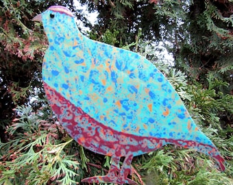 Metal Partridge Tree Topper - Etsy