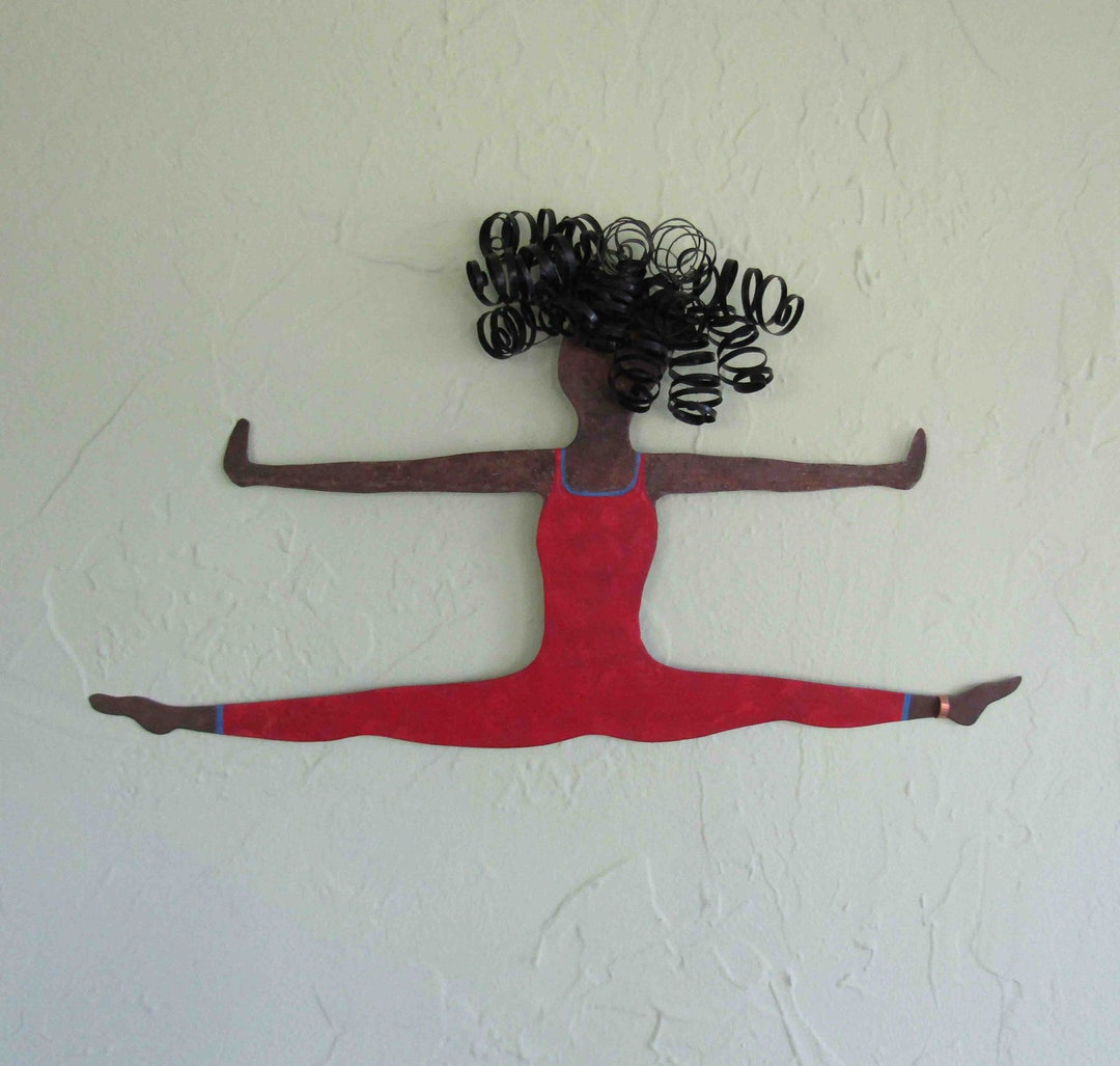 GYMNAST ART art mural en métal art moderne gymnaste sculpture murale ...