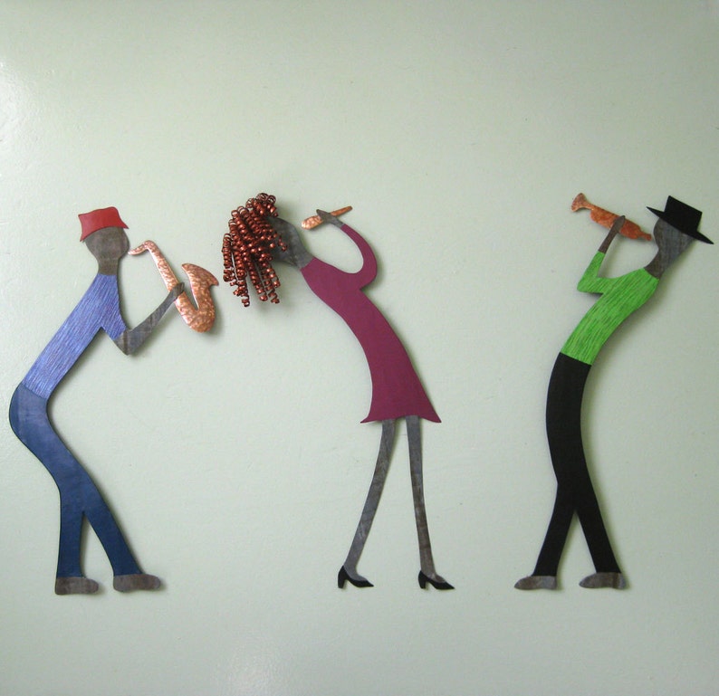 MUSICIAN ART Lady Singer Reclaimed Metal Wall Music Theme - Etsy