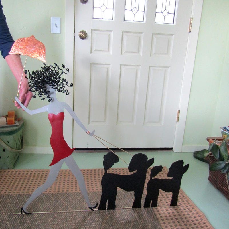 Lady With Poodle - Etsy