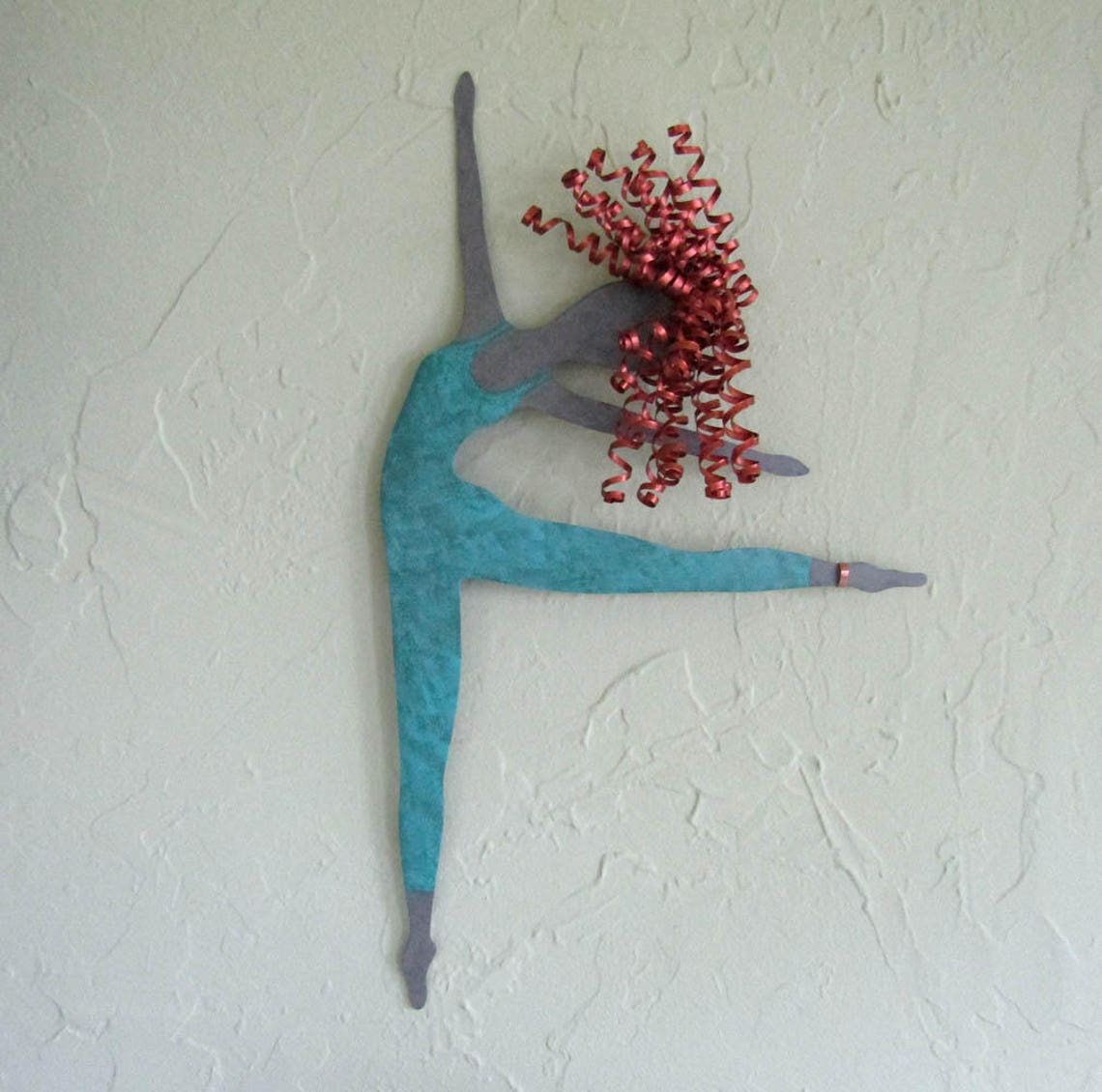 Ballet Art Metal Wall Decor Dance Ballerina Sculpture Recycled - Etsy