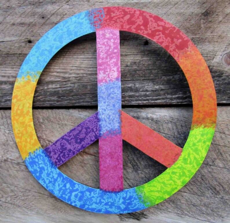 Peace Symbol Fun Groovy Sign for Any Era 16 Inch Handmade Hand - Etsy