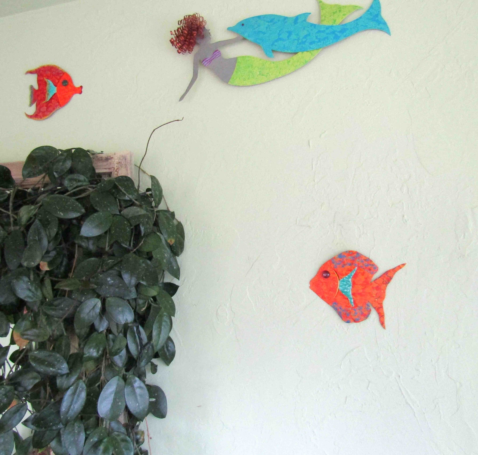 TROPICAL FISH ART Metal Wall Sculpture Sunfish Island Beach | Etsy