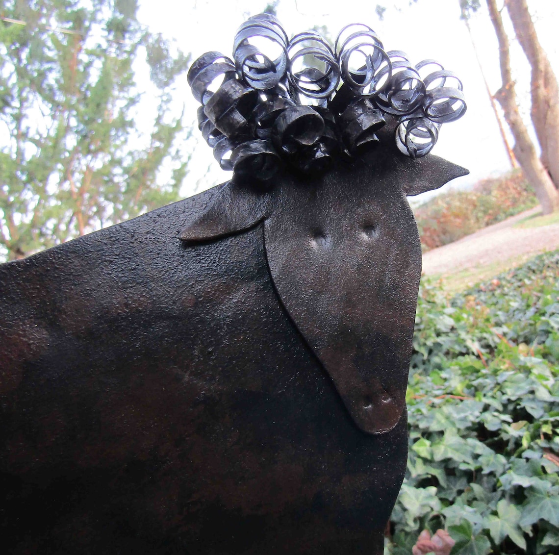 SHEEP ART Metal Garden Sculpture Reclaimed Metal Sheep Wall or - Etsy