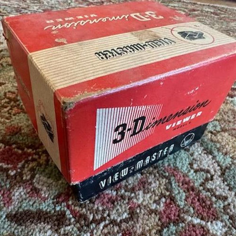 Vintage Viewmaster 3D Viewfinder Model E 25 Discs christmas Story ...