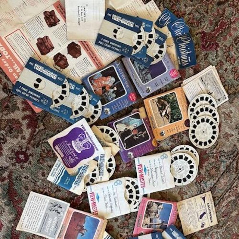 Vintage Viewmaster 3D Viewfinder Model E 25 Discs christmas Story ...