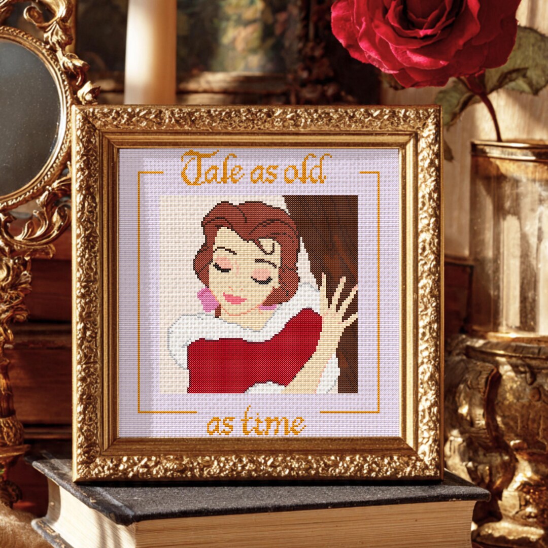 Beauty and the Beast Belle Cross Stitch Pattern Instant PDF Download ...