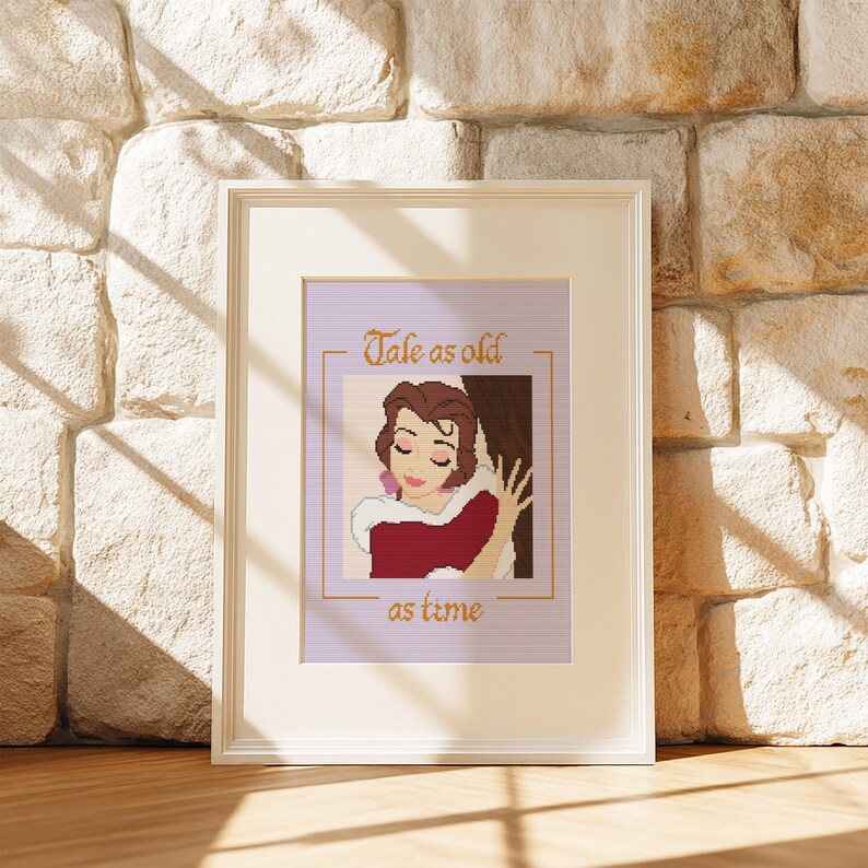 Beauty and the Beast Belle Cross Stitch Pattern Instant PDF Download ...