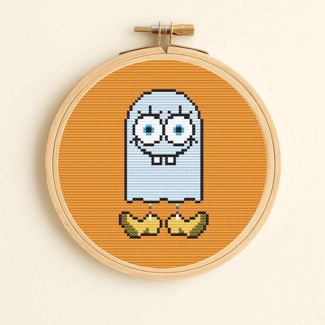 Spongebob Halloween Costume Cross Stitch Instant PDF Download Mini ...