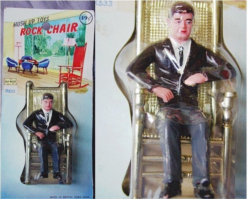 1962 JFK JOHN KENNEDY Rocking Chair Figurine Toy in Orig. Package - Etsy