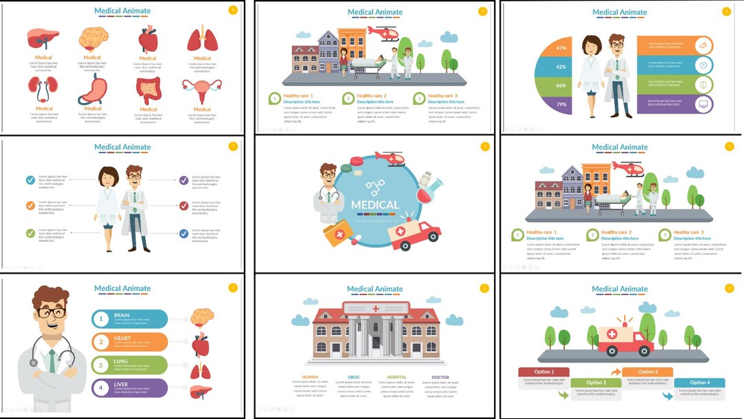 Medical Powerpoint Template - Etsy