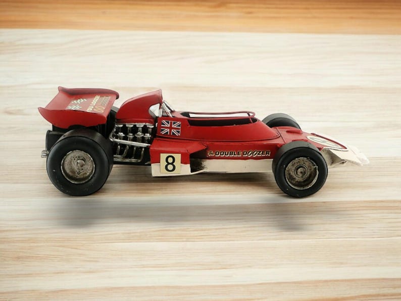 Vintage Formula 1 Metal Race Car Handcrafted Masterpiece for Retro ...