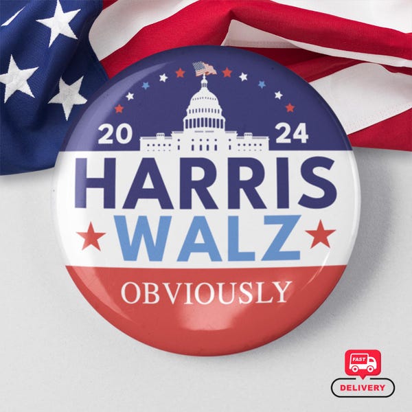 Harris Walz Buttons - Etsy