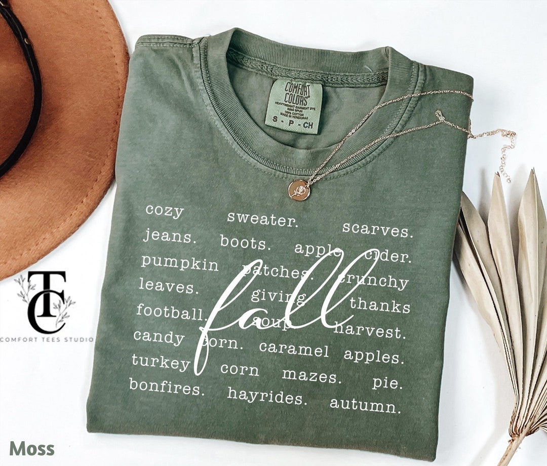 Cute Fall Definition Shirt, Comfort Colors Fall Cozy Season Shirt ...