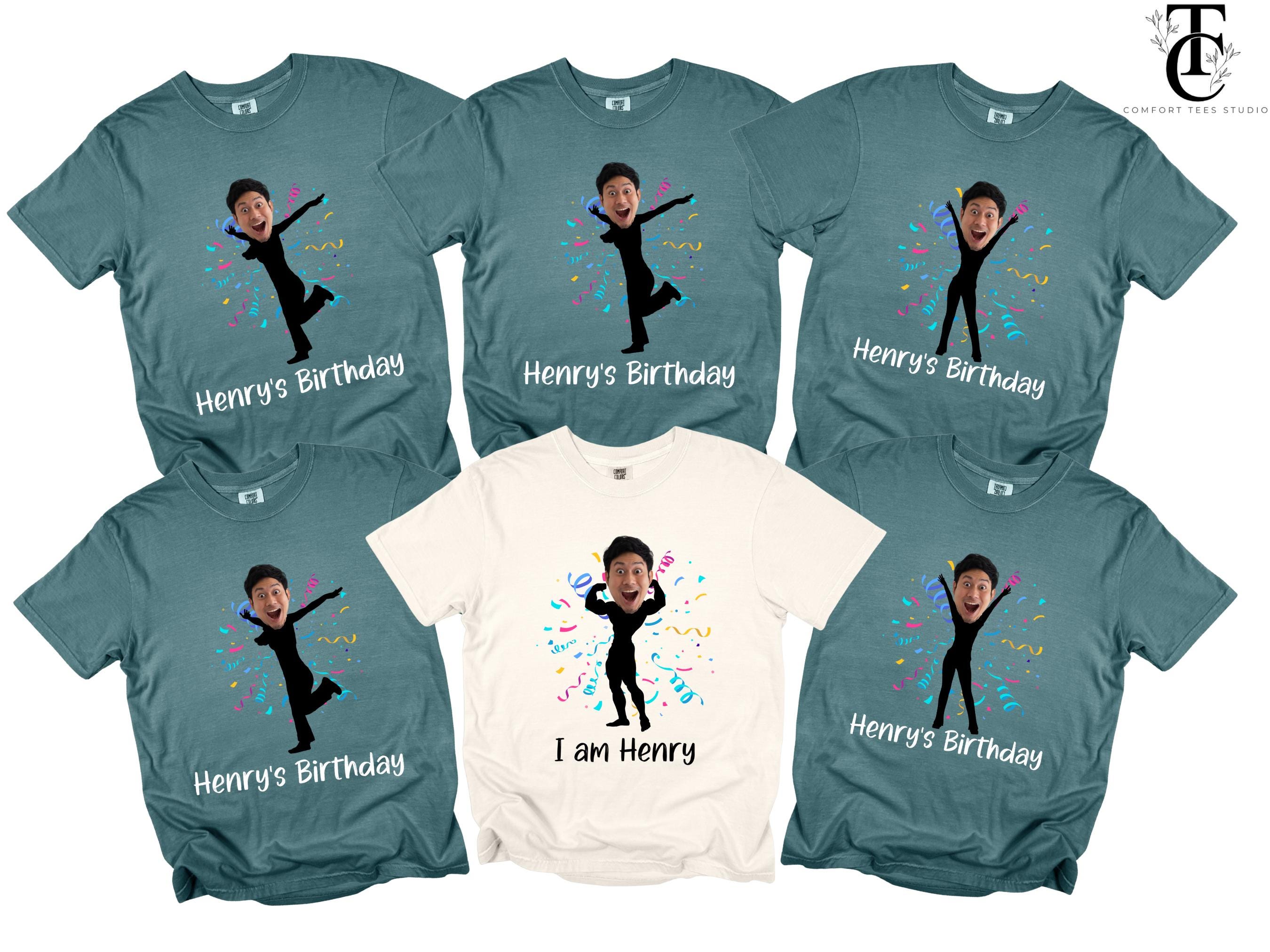 Custom Birthday Photo T-shirt, Personalized Photo Birthday Party Tee ...