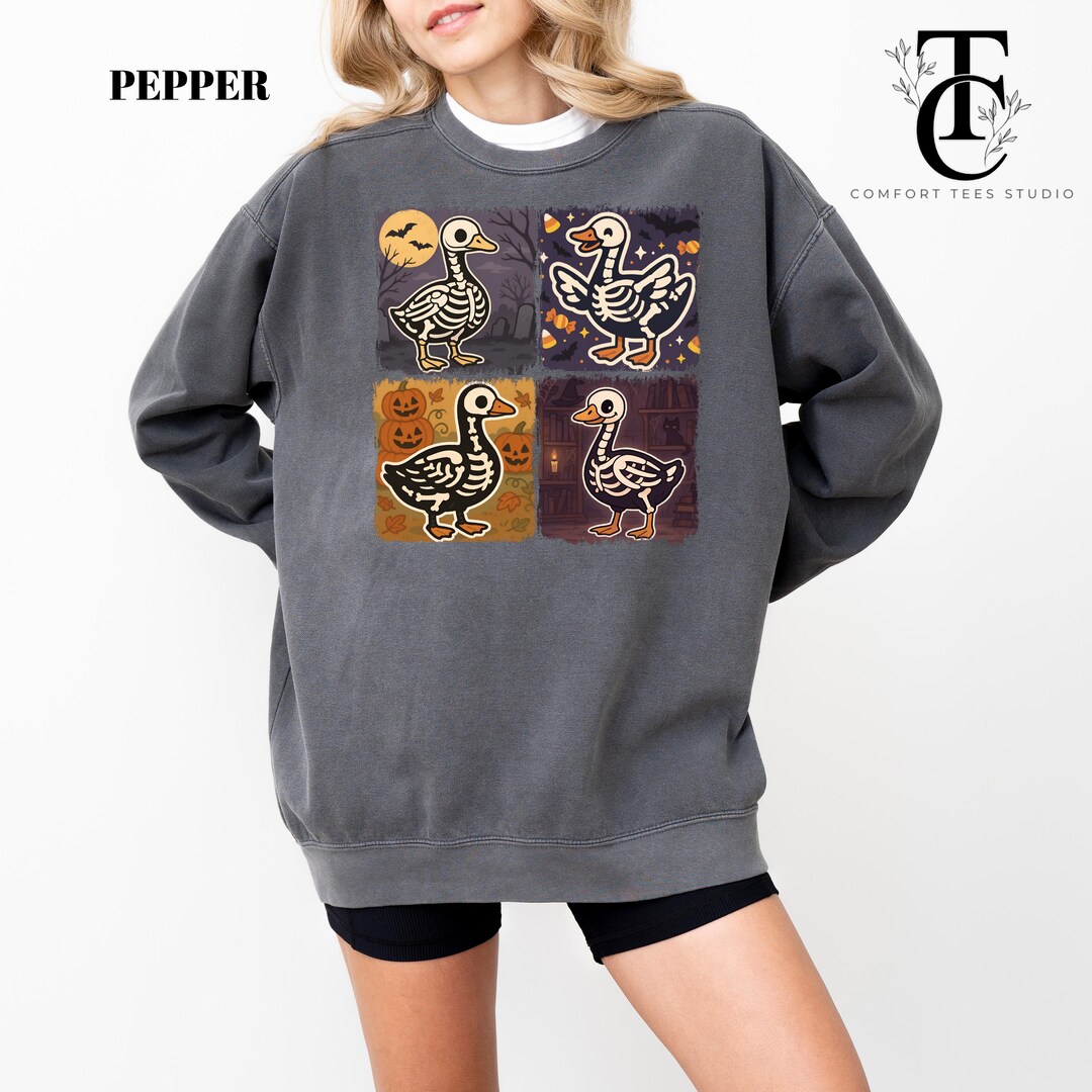Spooky Xray Goose Comfort Colors® Sweatshirt, Silly Xray Goose ...