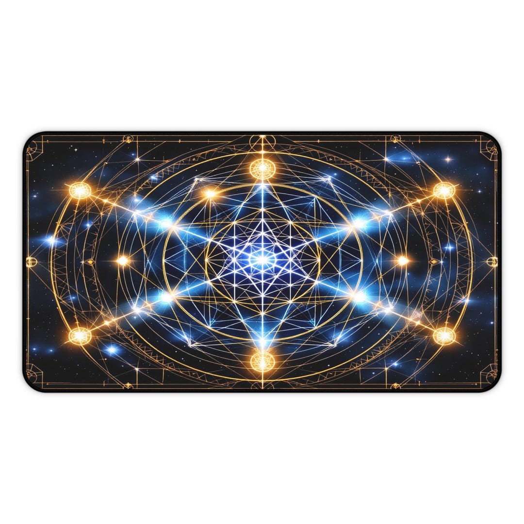 Sacred Geometry Tarot Mat - Energy Flow Divination Cloth - Spiritual ...