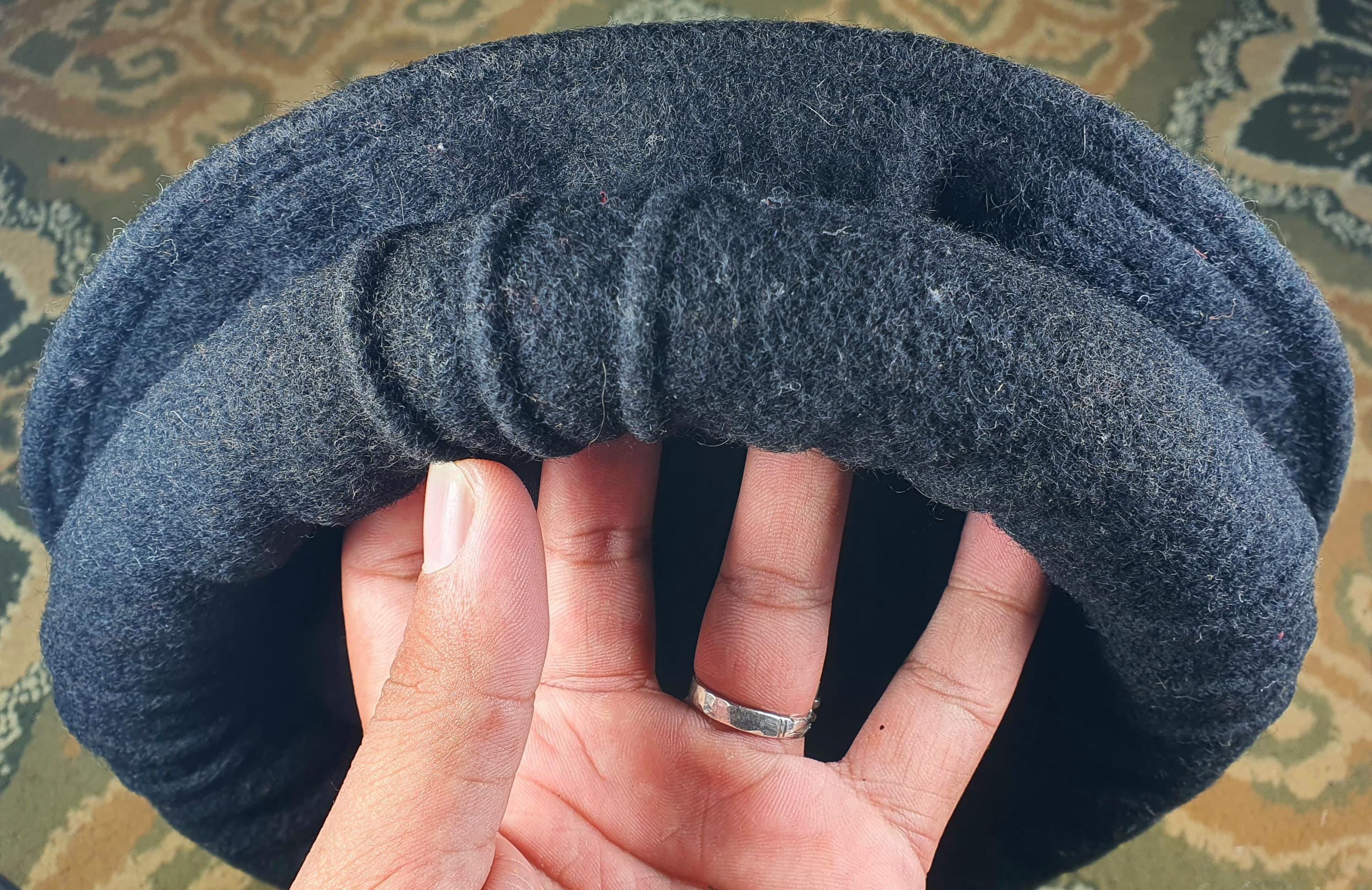 Afghan Topi Chitrali Pakol 100% Wool Black Color Cap Pakol Peshawari ...