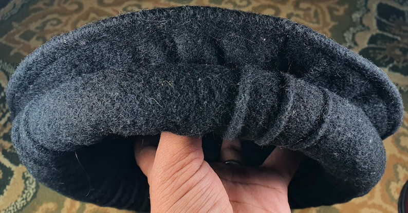 Afghan Topi Chitrali Pakol 100% Wool Black Color Cap Pakol Peshawari ...