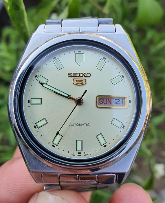 Seiko 5 Automatic 7009-876A Day / Date Stainless Stee… - Gem