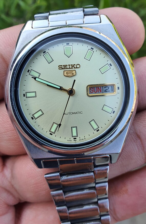 Seiko 5 Automatic 7009-876A Day / Date Stainless Stee… - Gem