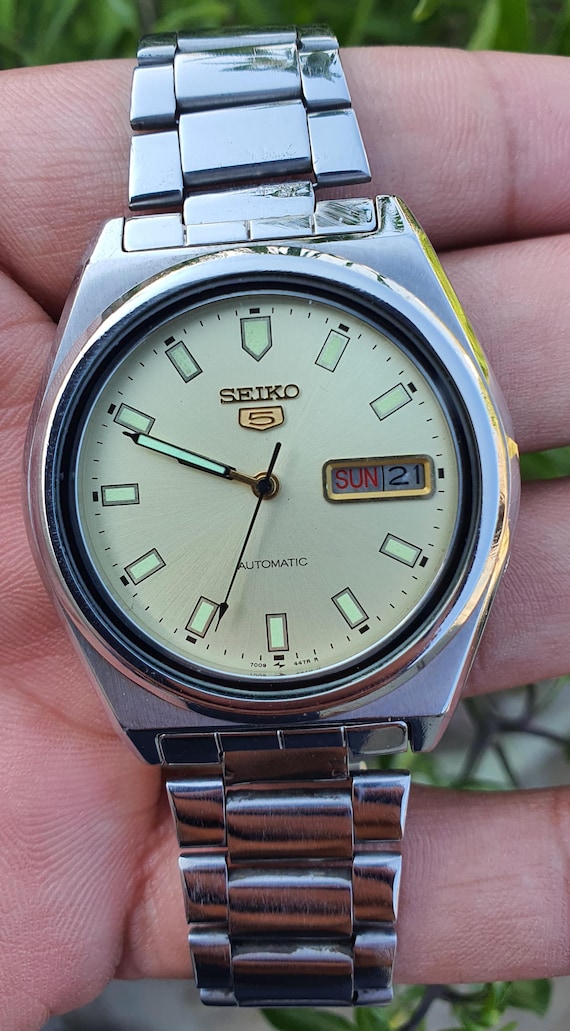 Seiko 5 Automatic 7009-876A Day / Date Stainless Stee… - Gem