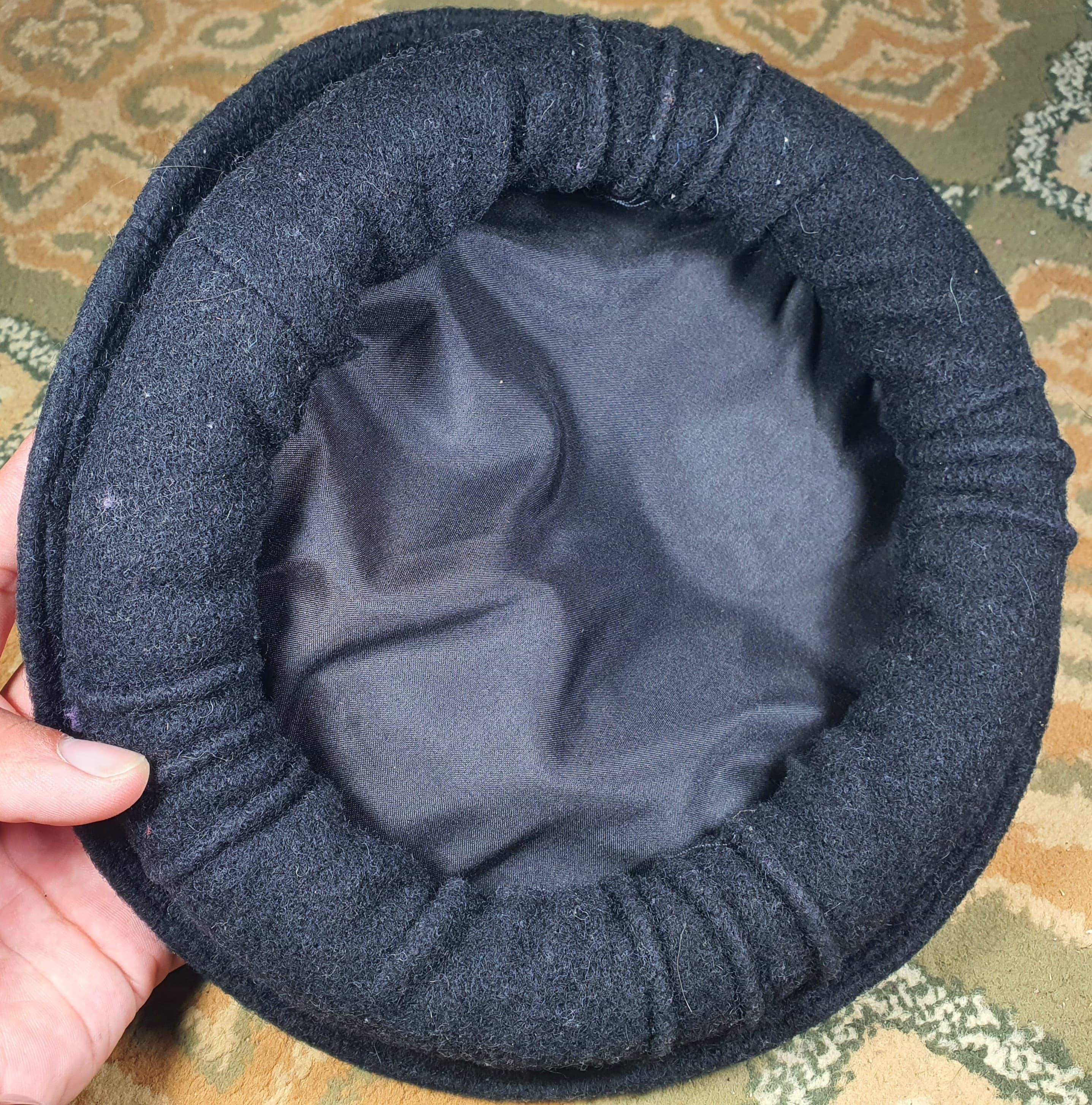 Afghan Topi Chitrali Pakol 100% Wool Black Color Cap Pakol Peshawari ...