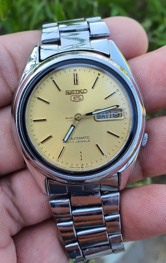 Seiko 5 Automatic 7S26-0290 17 Jewels Day / Date Stai… - Gem