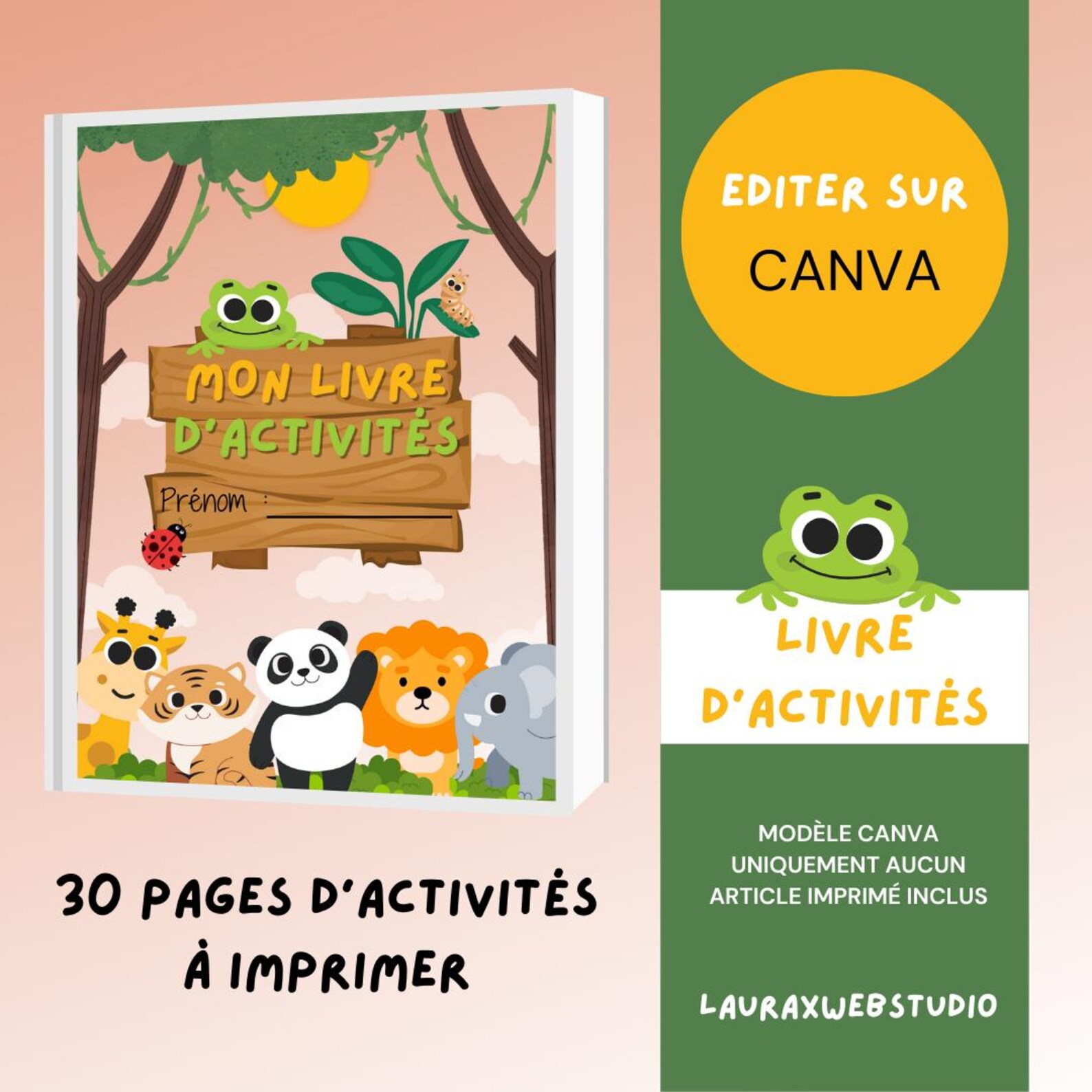 My Activity Book for Children - Pack of 30 Activity Pages to Print - Etsy
