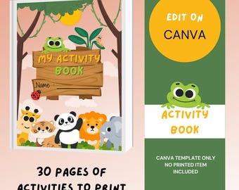 My Activity Book for Children - Pack of 30 Activity Pages to Print - Etsy