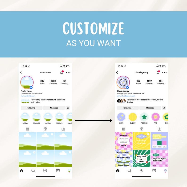 Instagram Mockup - Template Canva - Etsy