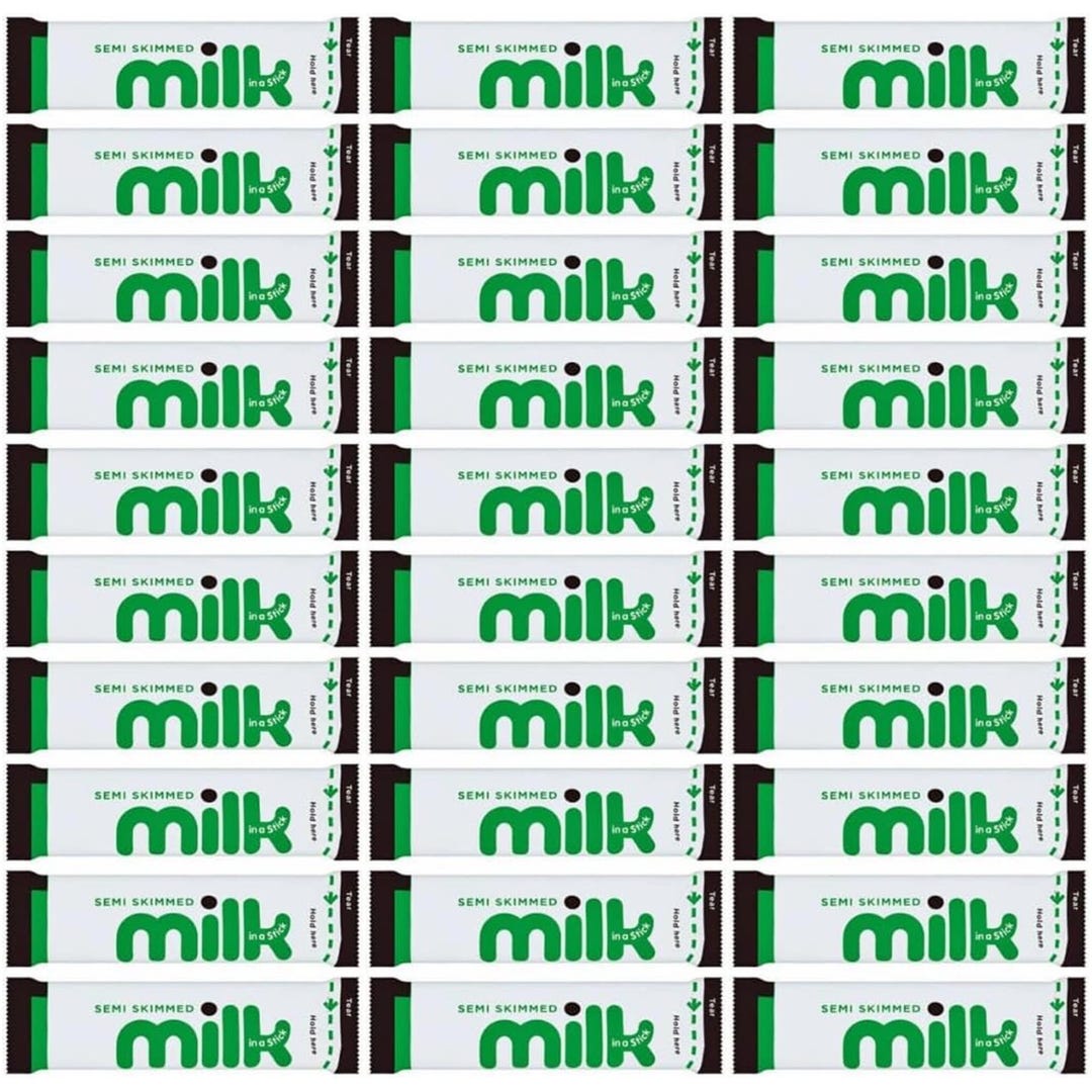 50 X Semi Skimmed UHT Milk Sticks Sachets - Etsy