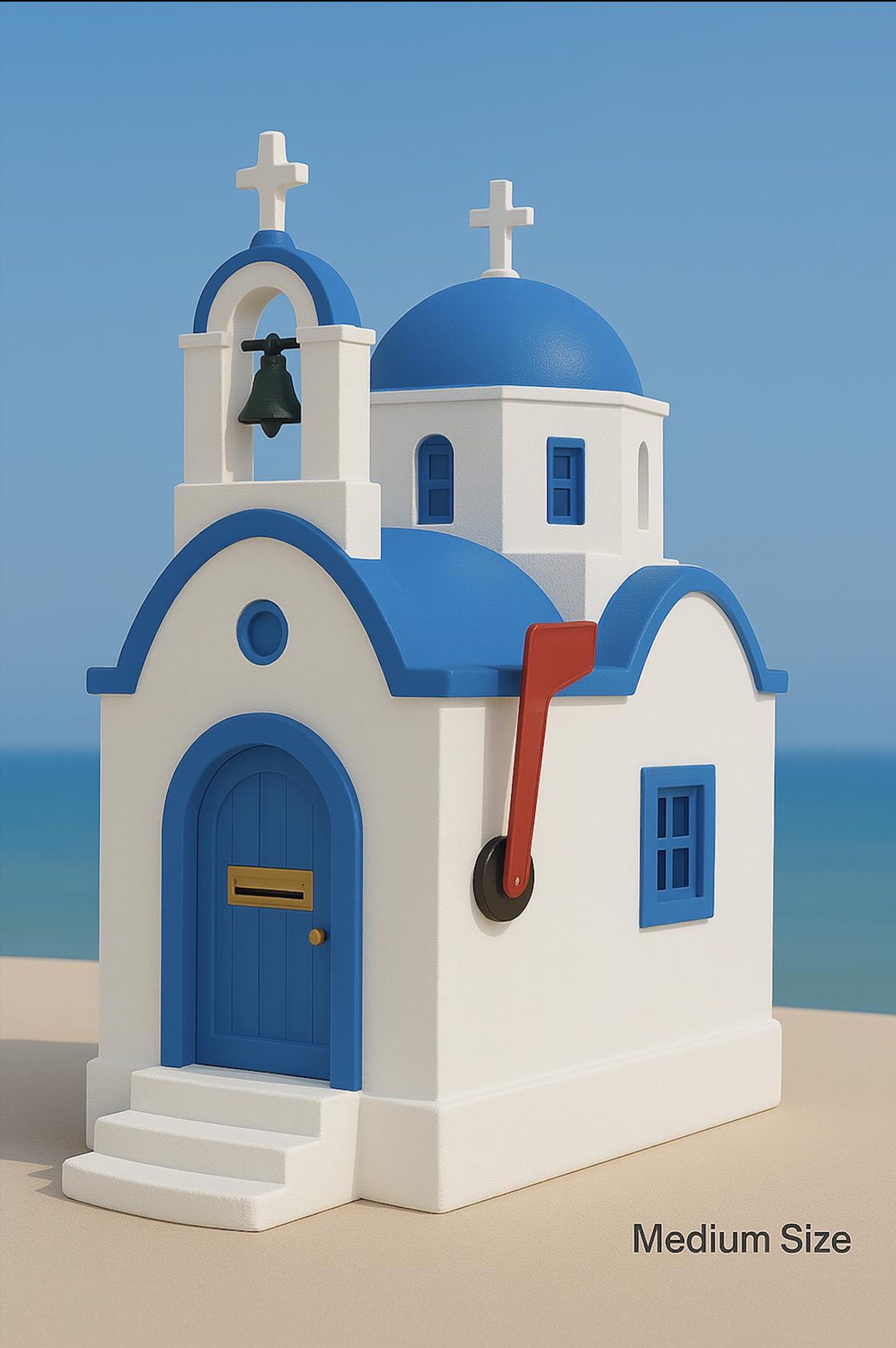 Blue Dome Greek Island Mailbox – Mediterranean Outdoor Decor - Etsy