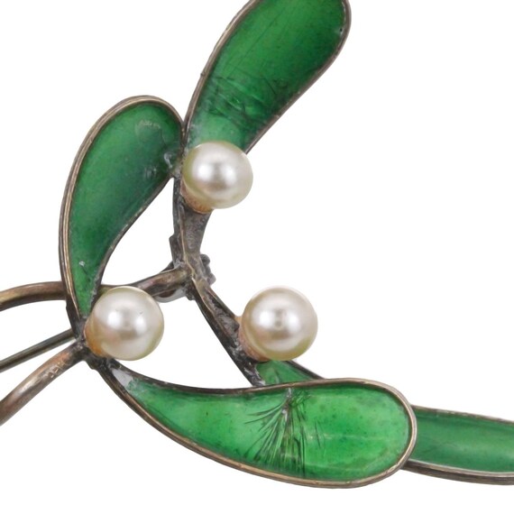 RARE Heinrich Levinger Art Nouveau Silver brooch Mist… - Gem