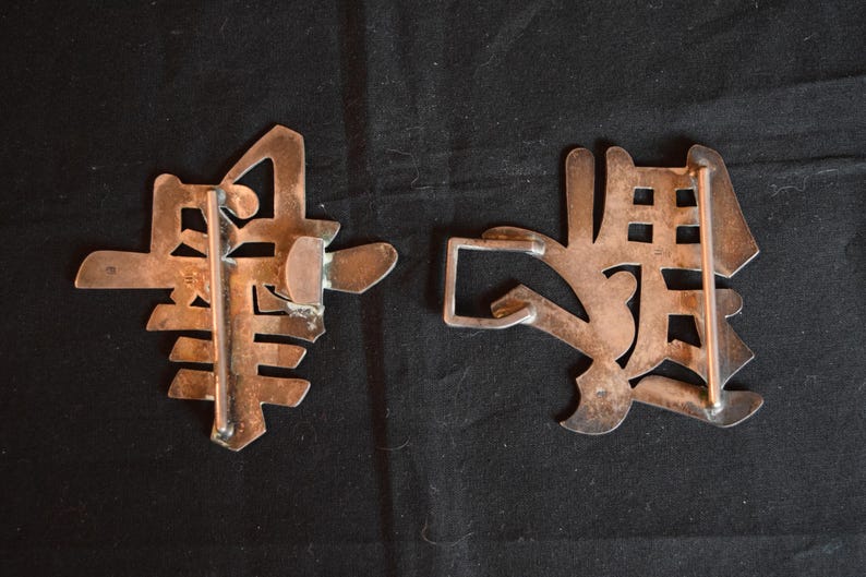 Vintage Chinese Silver Belt Buckle - Etsy