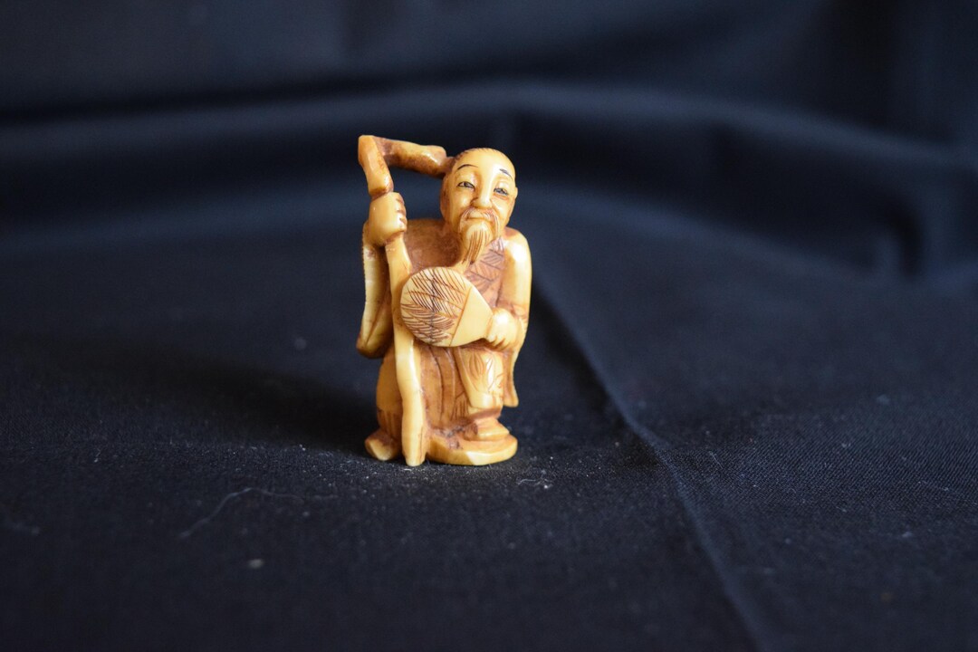 Antique Japanese Netsuke Figurine - Etsy
