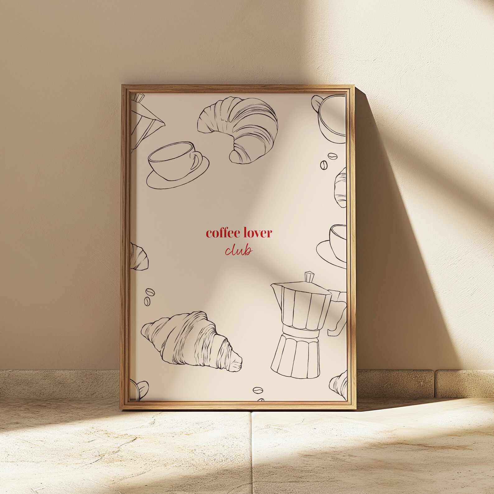 Cute Retro Coffee Poster - Espresso Wall Decor - Retro Coffee Wall ...