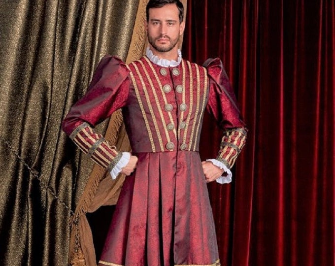 Men's Historical Tudor Sewing Pattern Costume Doublet Pantaloons ...