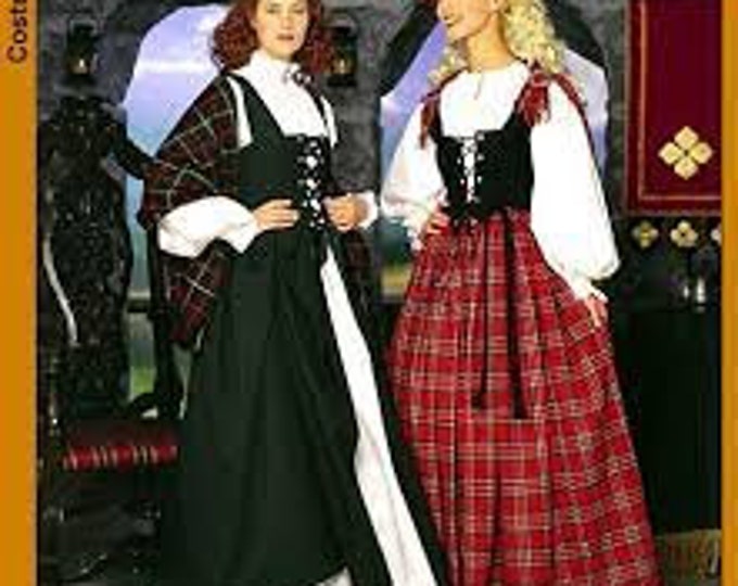 Historical Renaissance Skirt Chemise Pattern Bodice Hat Shawl SCA Garb ...