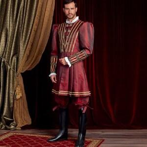 Men's Historical Tudor Sewing Pattern Costume Doublet Pantaloons ...