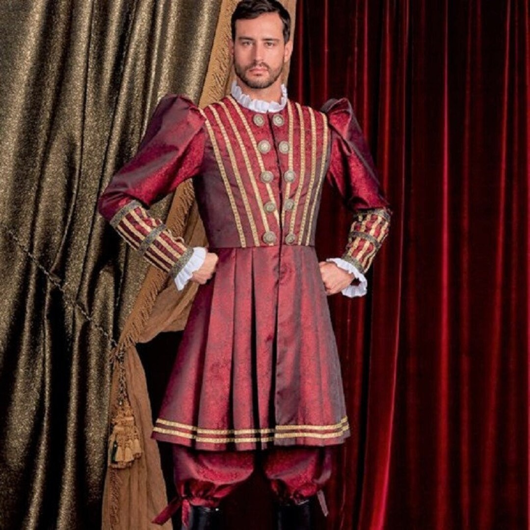 Men's Historical Tudor Sewing Pattern Costume Doublet Pantaloons ...