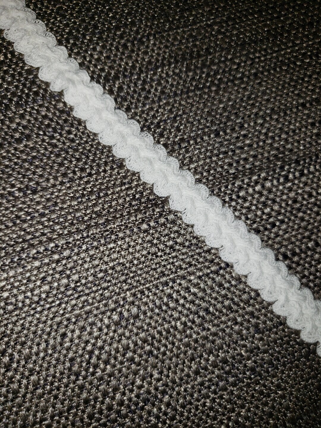 Trimtex White Ric Rac Lace Elastic Trim Edging Sewing Trim Boho ...