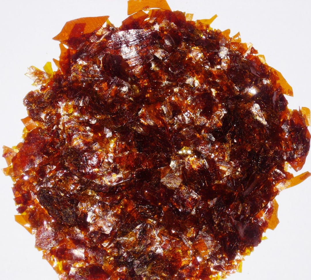 1/2 Lb Dewaxed Orange Shellac Flakes - Etsy