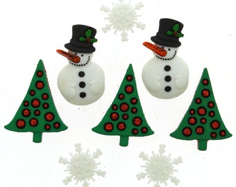 Christmas buttons | Etsy