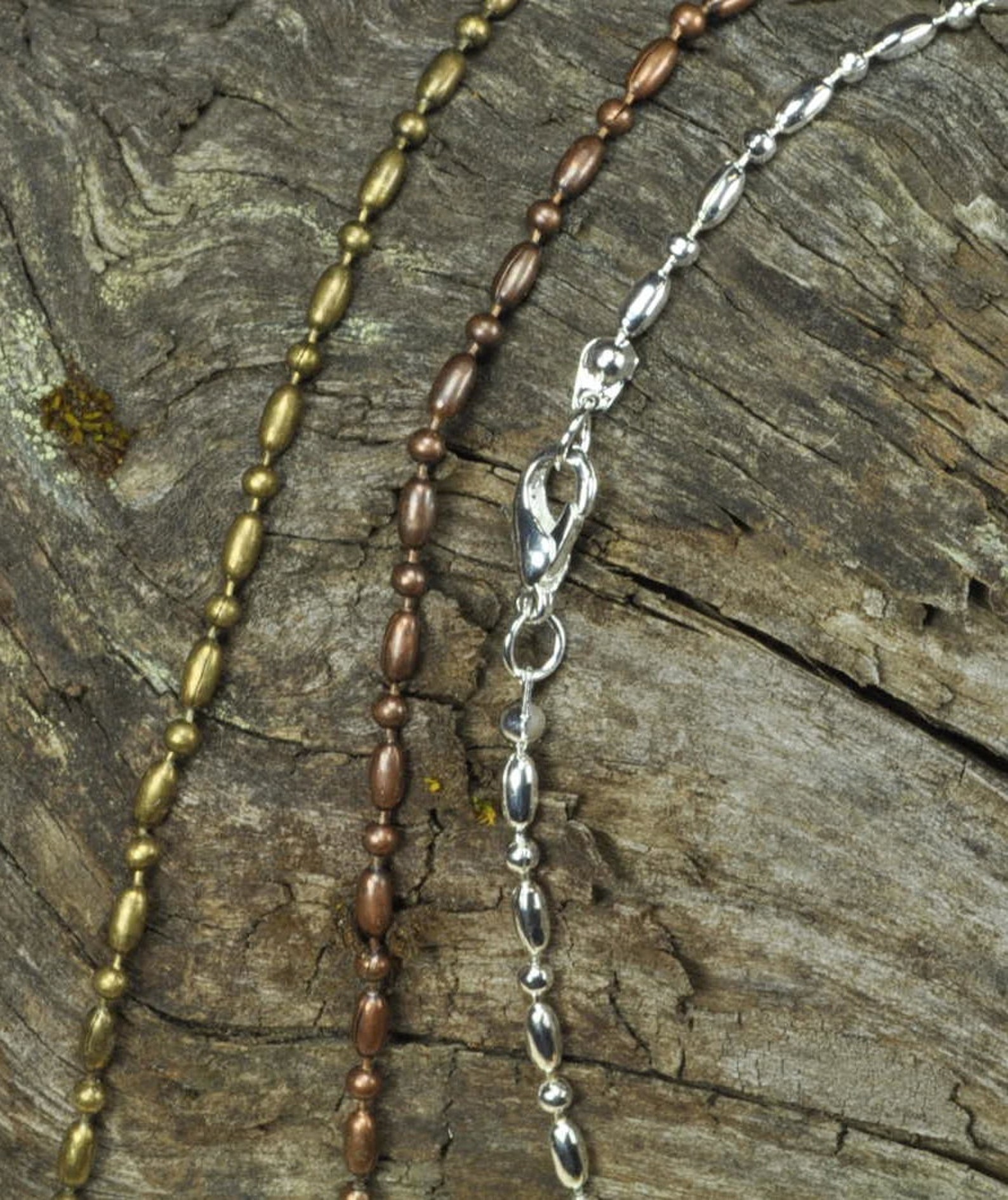 10 High Quality 20 inch Bead Bar Chain 2.4 mm with Lobster | Etsy