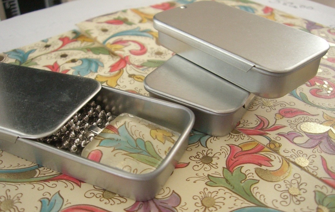 50 Slider Tins, Great Gift Tins for Your Pendants and Magnets - Etsy