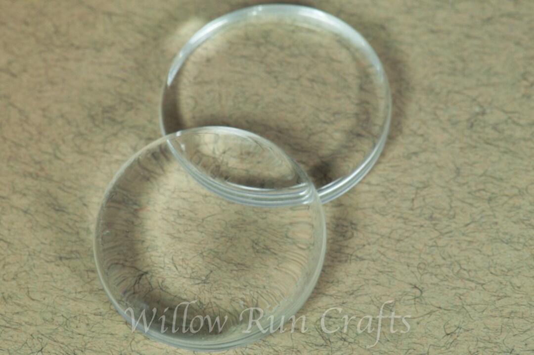 DISCOUNT 100 Pack 24mm Ultra White Clear Glass 24mm Circles (09-07-540 ...